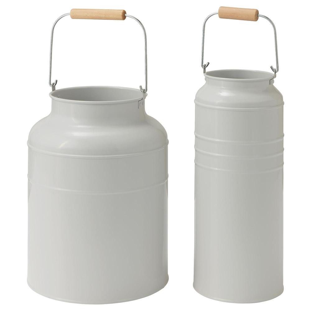 Ikea metal milk jug flower, Furniture & Home Living, Home Decor ...