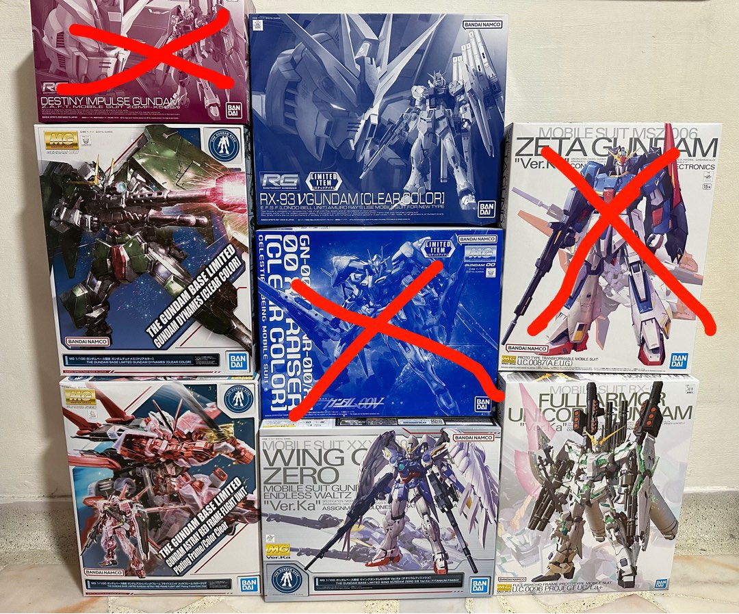 [IN STOCK SALE] JAPAN GUNDAM BASE LIMITED MODELS RG MG Ver Ka 1/100 1/ ...
