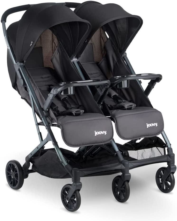 Joovy Kooper X2 Double Stroller, Lightweight Travel Stroller, Compact ...