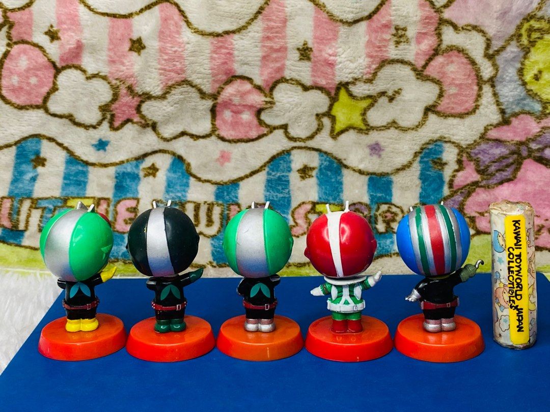 Kewpie x kamen rider bobble head figure 80 each on Carousell