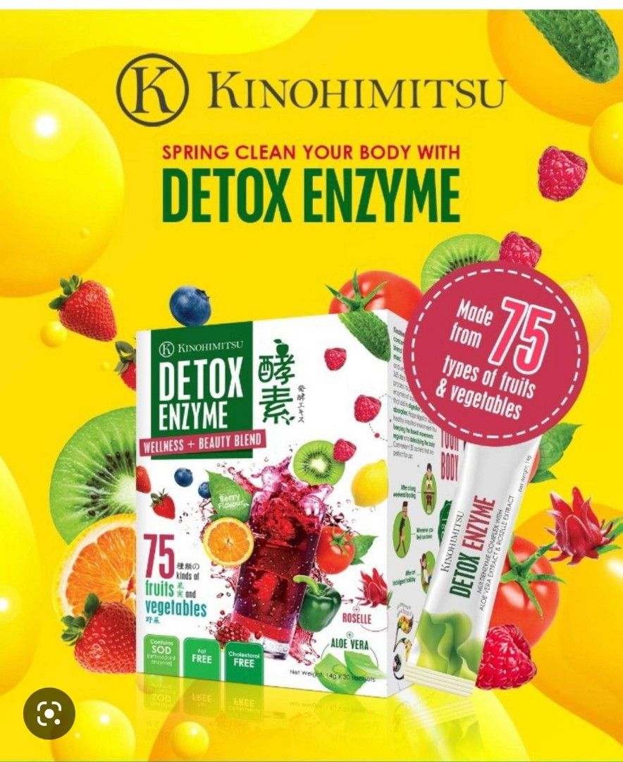 Kinohimitsu Detox Enzyme / Expiry 2025, Health & Nutrition, Health ...