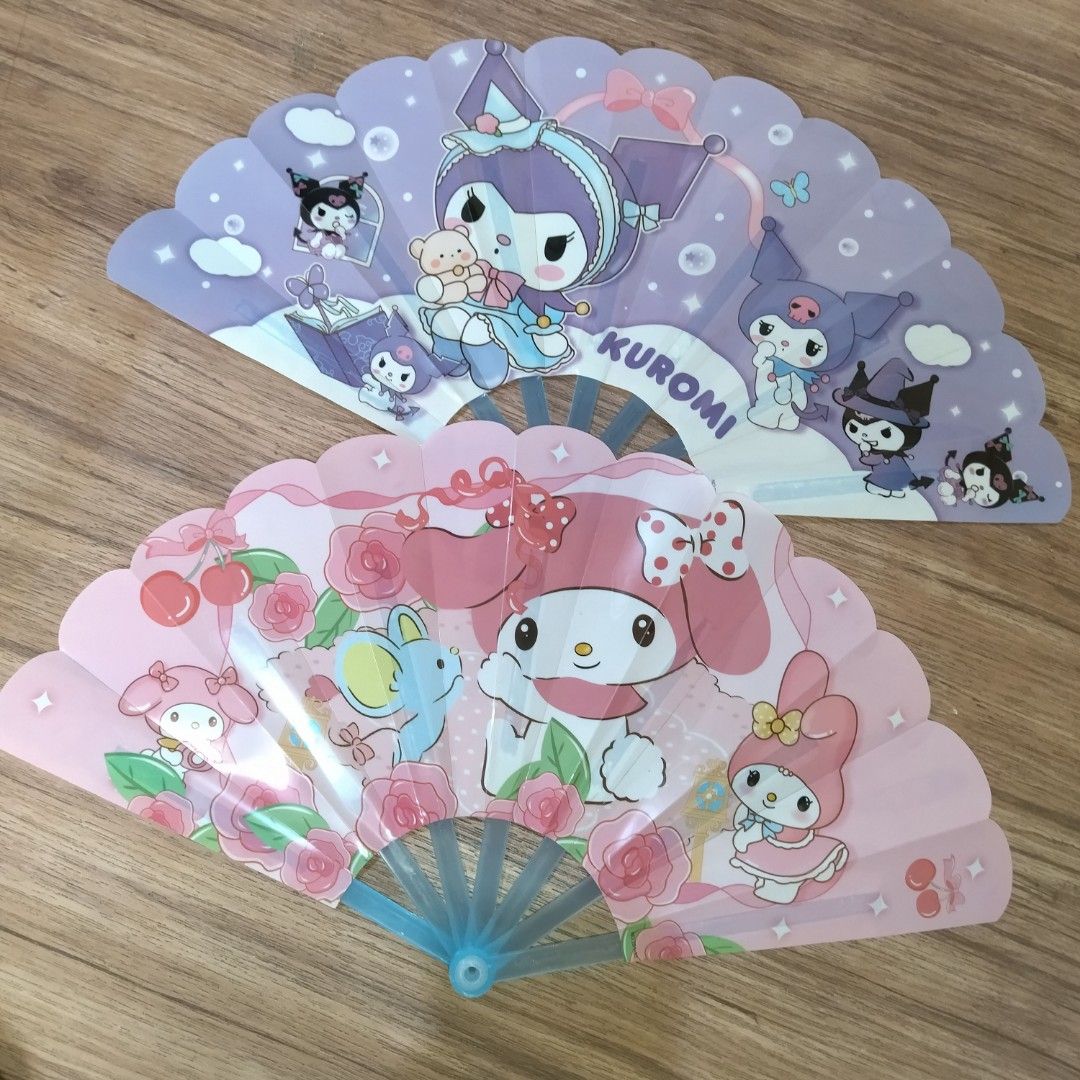 Kuromi & My Melody Hand Fan on Carousell