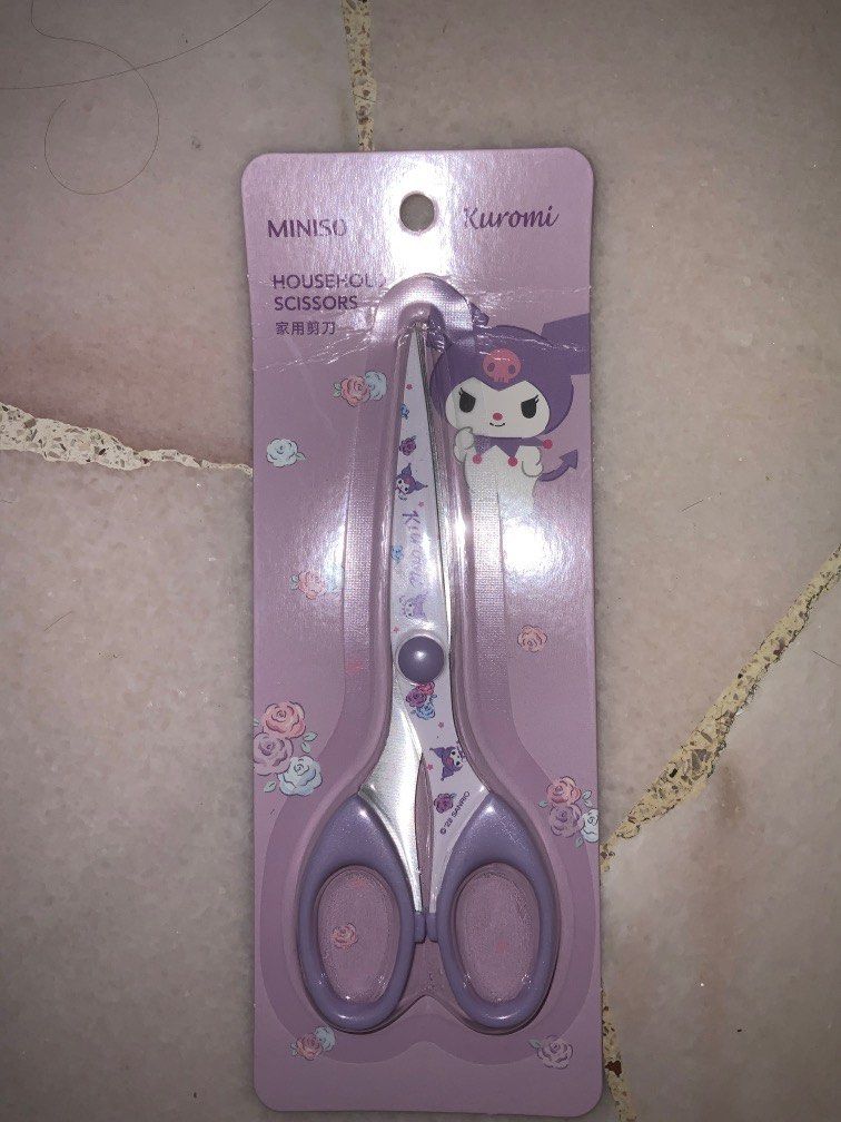 Kuromi miniso purple scissors, Hobbies & Toys, Stationery & Craft ...