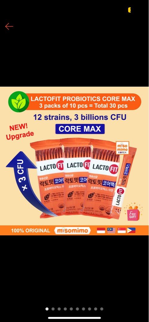 LactoFIT Core Max (50 sachets), Health & Nutrition, Health Supplements ...