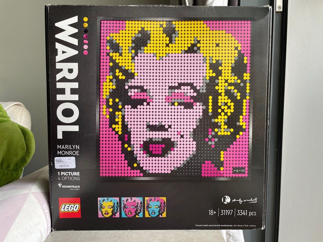 (Lego Art) Andy Warhol's Marilyn Monroe 31197 (discontinued), Hobbies ...