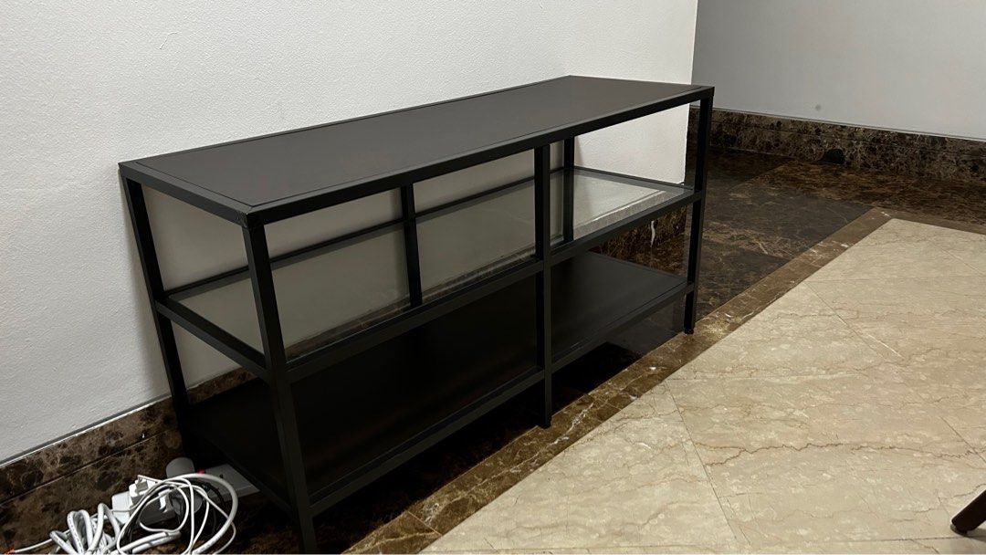 Lightly used IKEA Vittsjo TV console, Furniture & Home Living ...