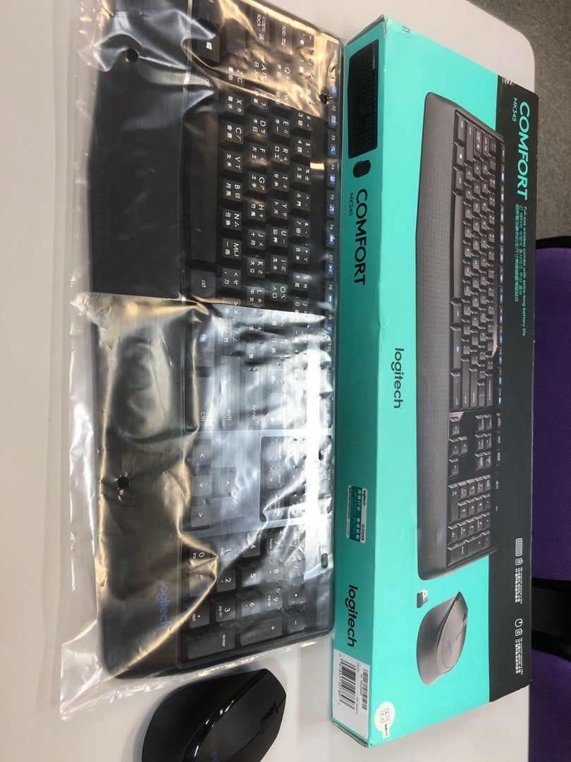 Logitech MK345 keyboard mouse set, 電腦＆科技, 電腦周邊及配件, 電腦鍵盤及相關產品 - Carousell
