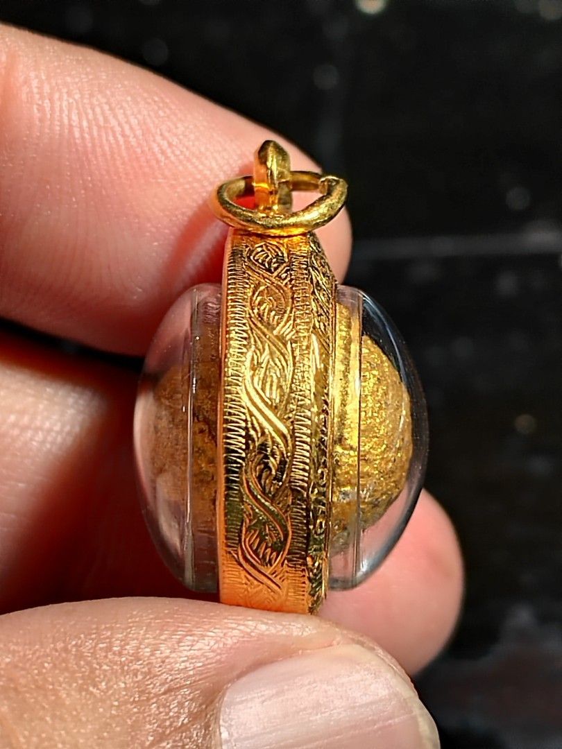 Lp Liew(龙婆柳）Loop Om Chanmark with gold paint # Lp Liew# 龙婆柳＃Lp Liu # ...