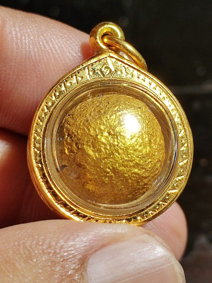 Lp Liew(龙婆柳）Loop Om Chanmark with gold paint # Lp Liew# 龙婆柳＃Lp Liu # ...