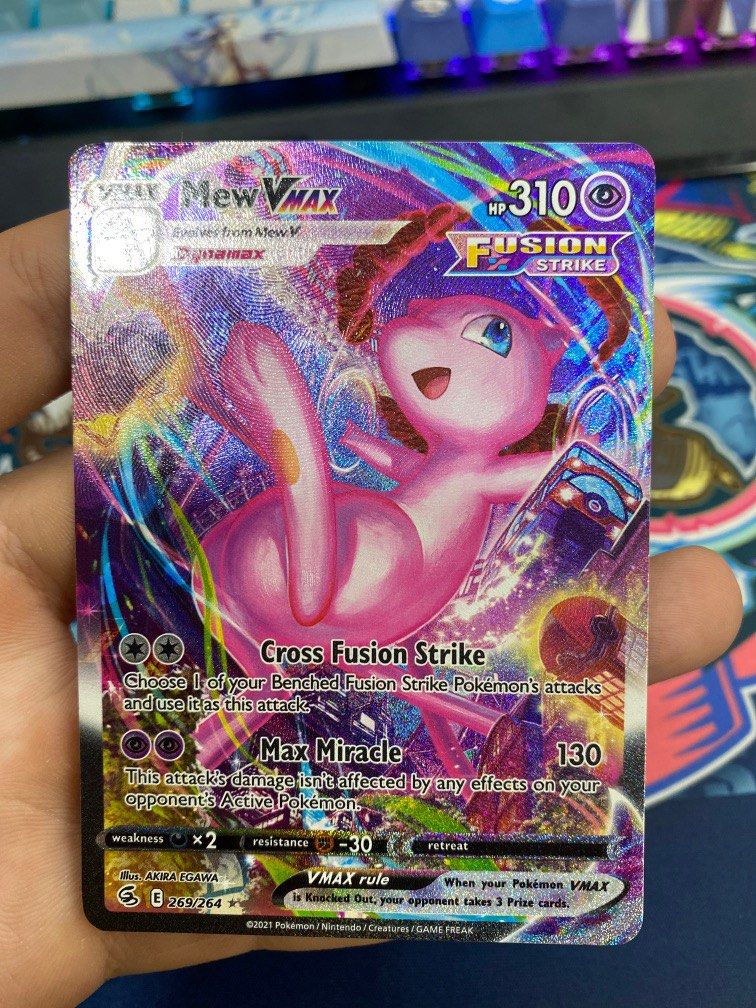 Mew Vmax Alternate Art #269/264, Hobbies & Toys, Toys & Games on Carousell