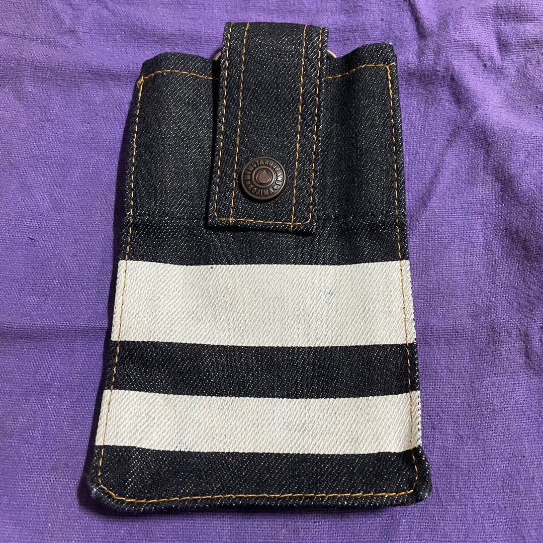 Momotaro denim hp pouch, Men's Fashion, Watches & Accessories, Accessory holder, box ...
