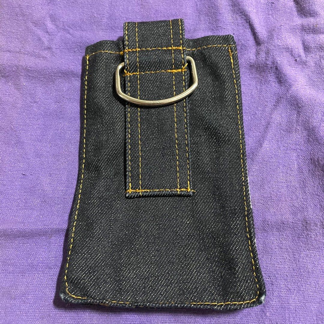 Momotaro denim hp pouch, Men's Fashion, Watches & Accessories, Accessory holder, box ...