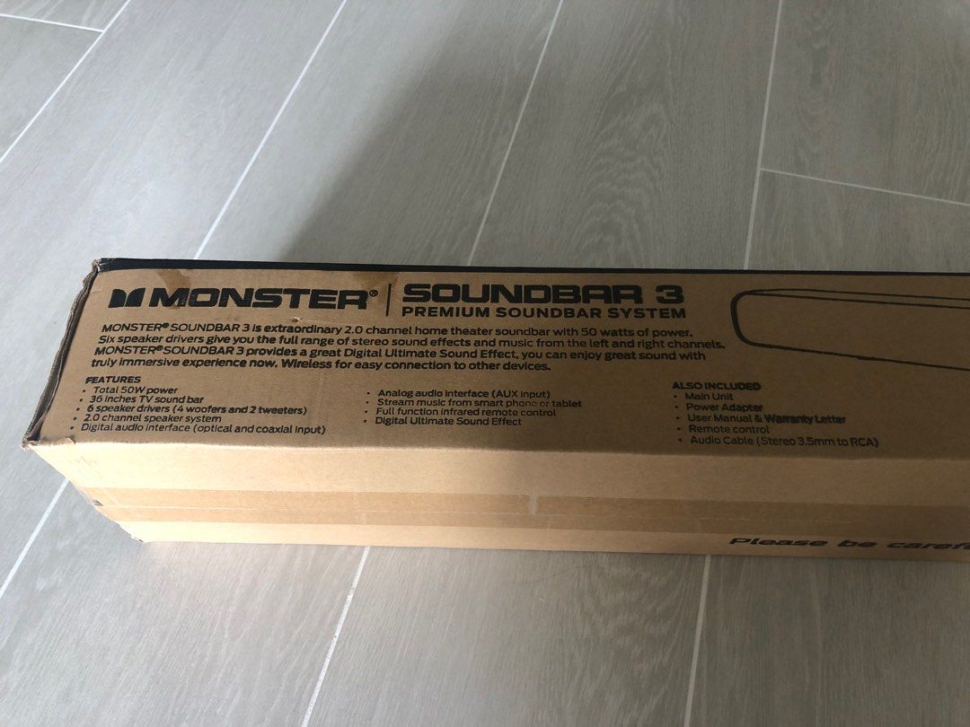 Monster soundbar 3 ～性價比之選！, 音響器材, Soundbar、揚聲器、藍牙喇叭、耳擴 - Carousell