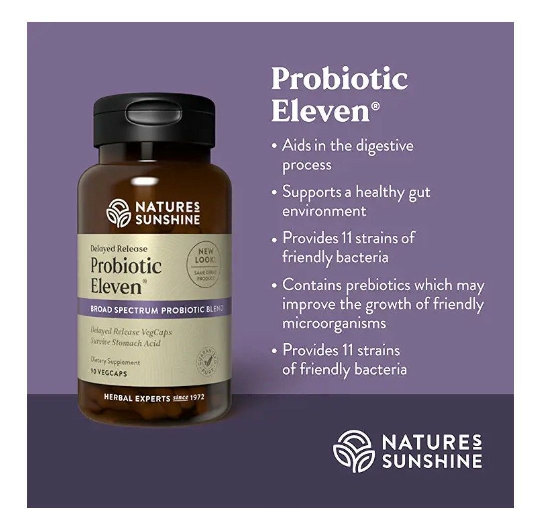 Nature Sunshine Probiotic Eleven, Health & Nutrition, Health ...
