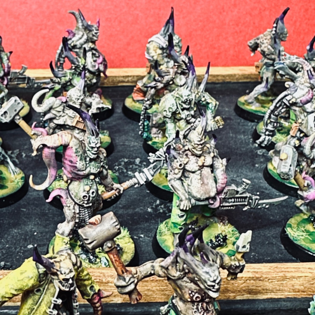 Nicely & detail painted Poxwalkers army troops GW Games Workshop ...