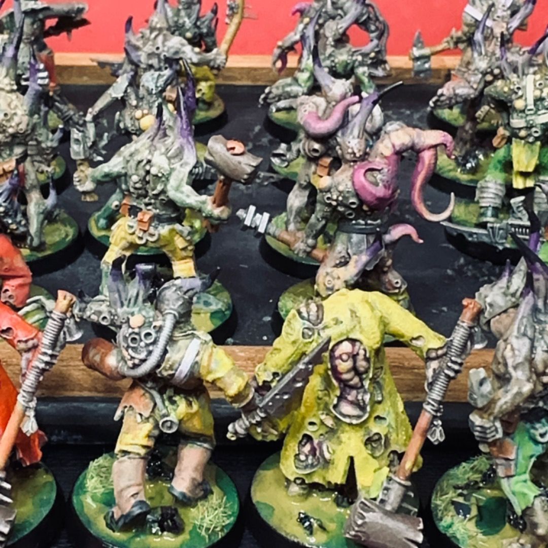 Nicely & detail painted Poxwalkers army troops GW Games Workshop ...
