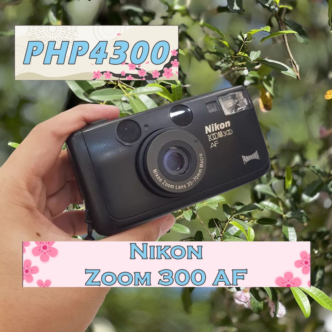 Nikon Zoom 300 AF + Freebies, Photography, Cameras on Carousell