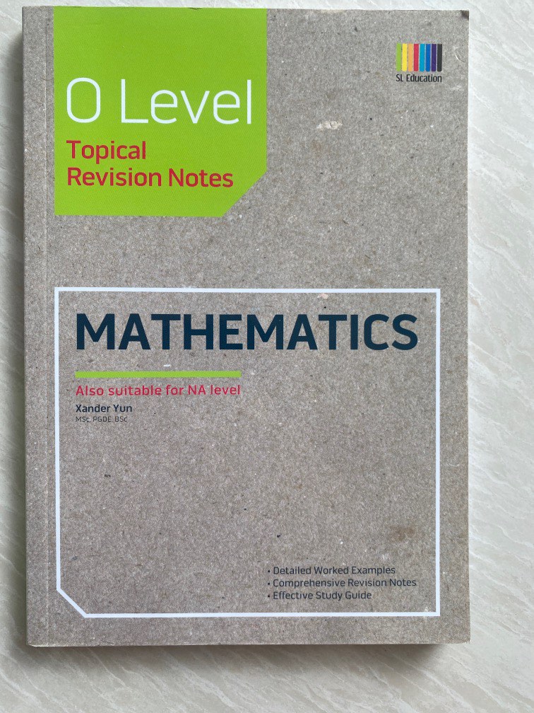 O level Mathematics revision notes, Hobbies & Toys, Books & Magazines ...
