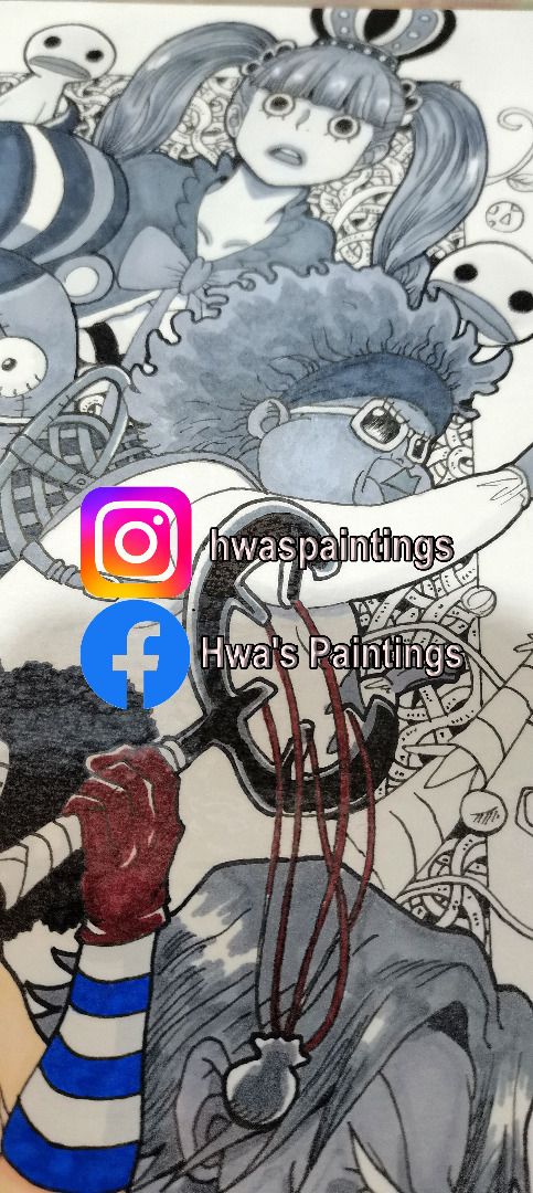 One Piece Usopp with villain Artwork ( A4 Size ), Hobbies & Toys ...