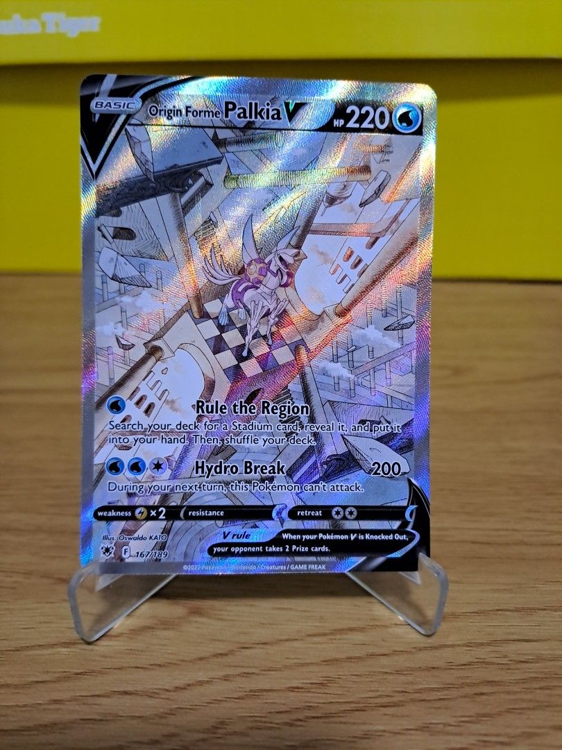 Palkia AA Alternate Art Astral Radiance Pokemon Card, Hobbies & Toys ...
