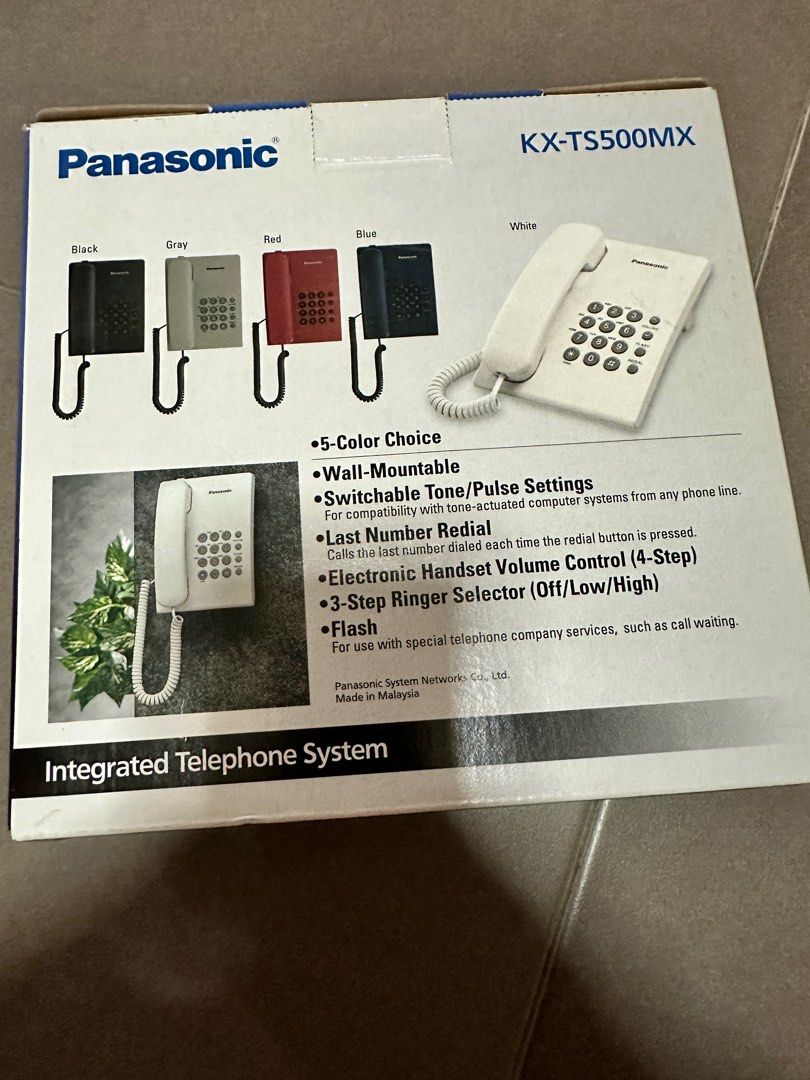 Panasonic Telephone KX-TS500MX, Mobile Phones & Gadgets, Other Gadgets ...