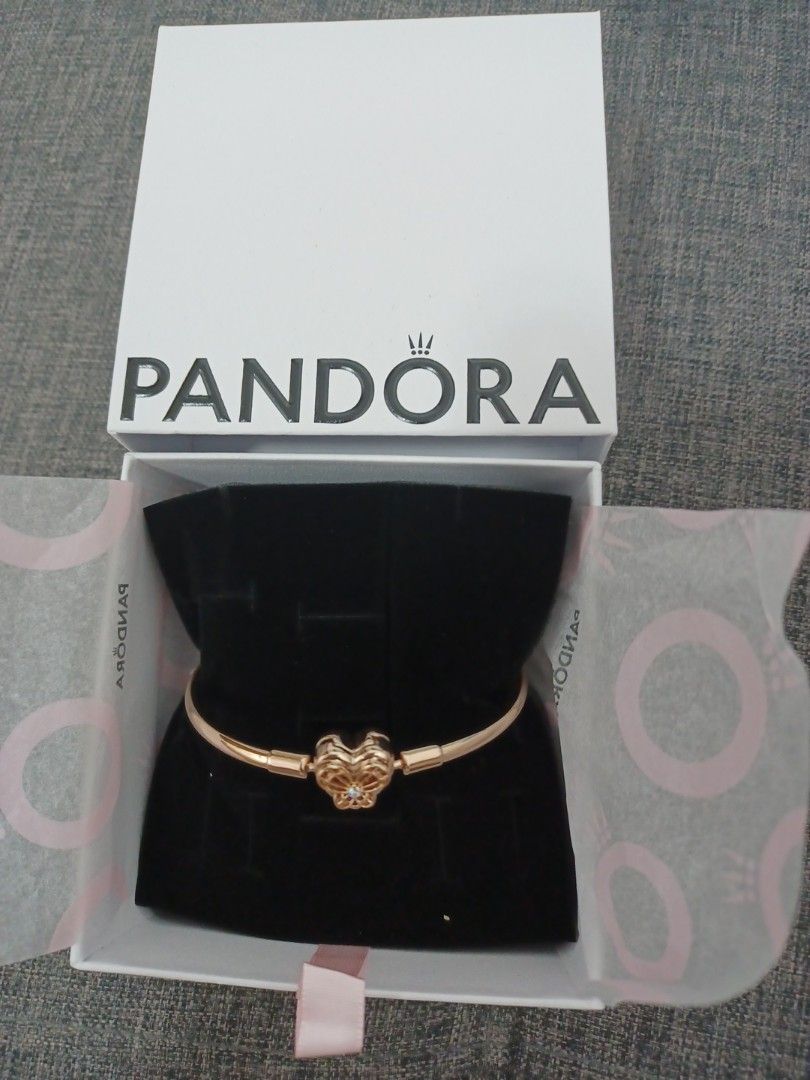 Rose gold Pandora Bangle, Luxury, Accessories on Carousell