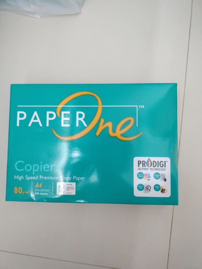 Paper One A4 paper 80g, Hobbies & Toys, Stationery & Craft, Stationery ...