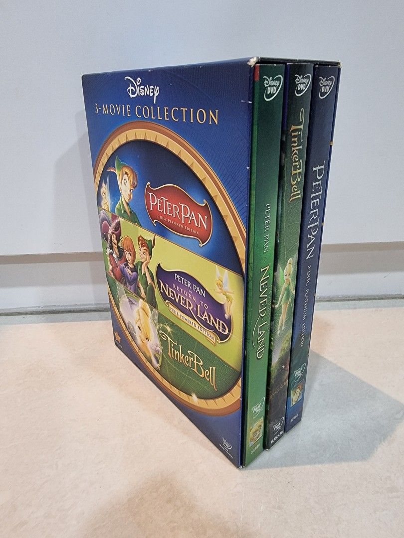 Peter pan & Tinker Bell DVD Collection, Hobbies & Toys, Music & Media ...
