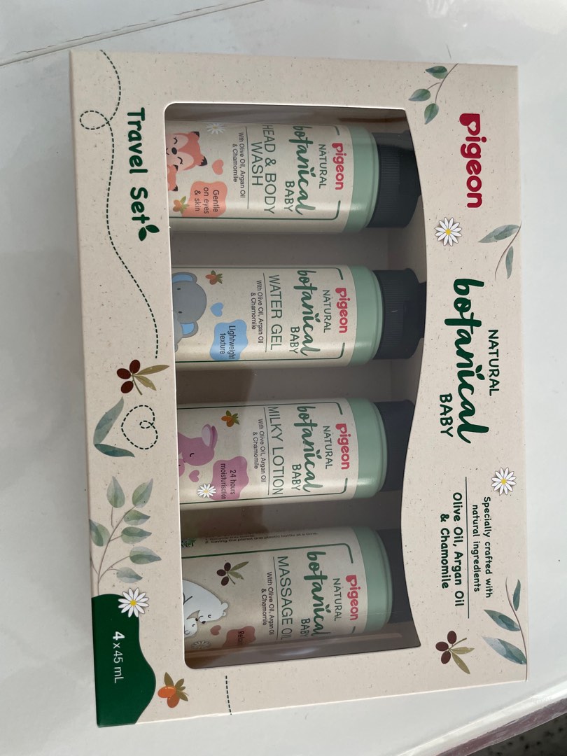 Pigeon Natural Botanical baby travel set, Babies & Kids, Bathing ...