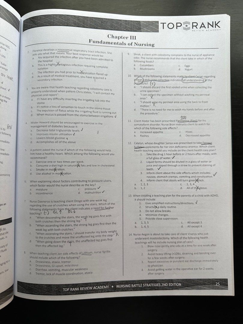 PNLE Reviewers (Toprank Battle Strategies + Study Plan) on Carousell