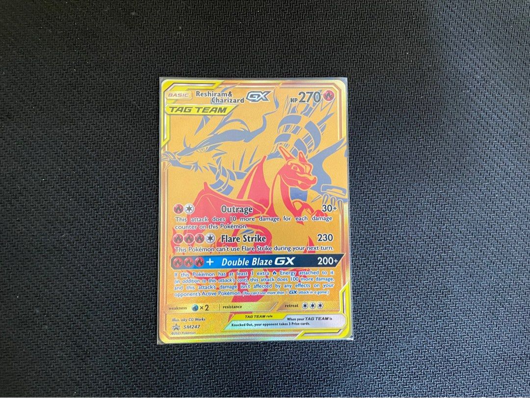 Pokemon Reshiram & Charizard Tag Team GX, Hobbies & Toys, Toys & Games ...
