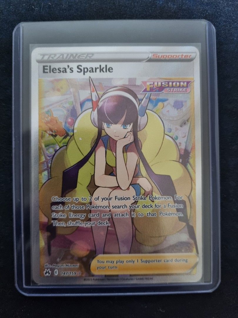 Pokemon TCG Crown Zenith Full Art Trainer Card Elesa's Sparkle, Hobbies ...