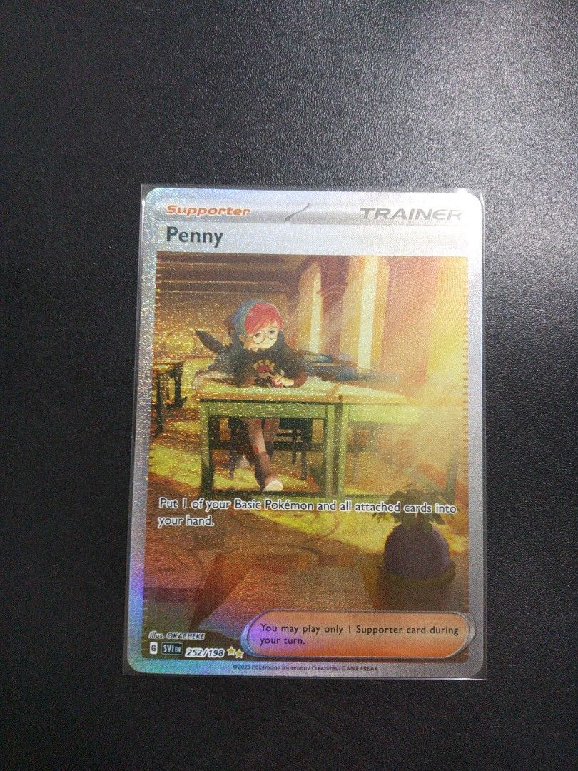 Pokemon TCG Penny Full Art Trainer SIR Special Illustration Rare - SV01 ...