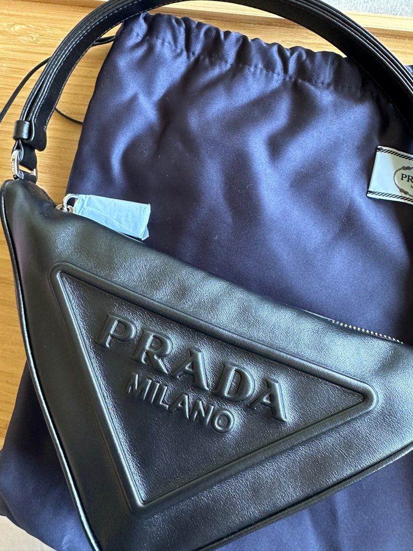 Prada Triangle Bag, Luxury, Bags & Wallets on Carousell