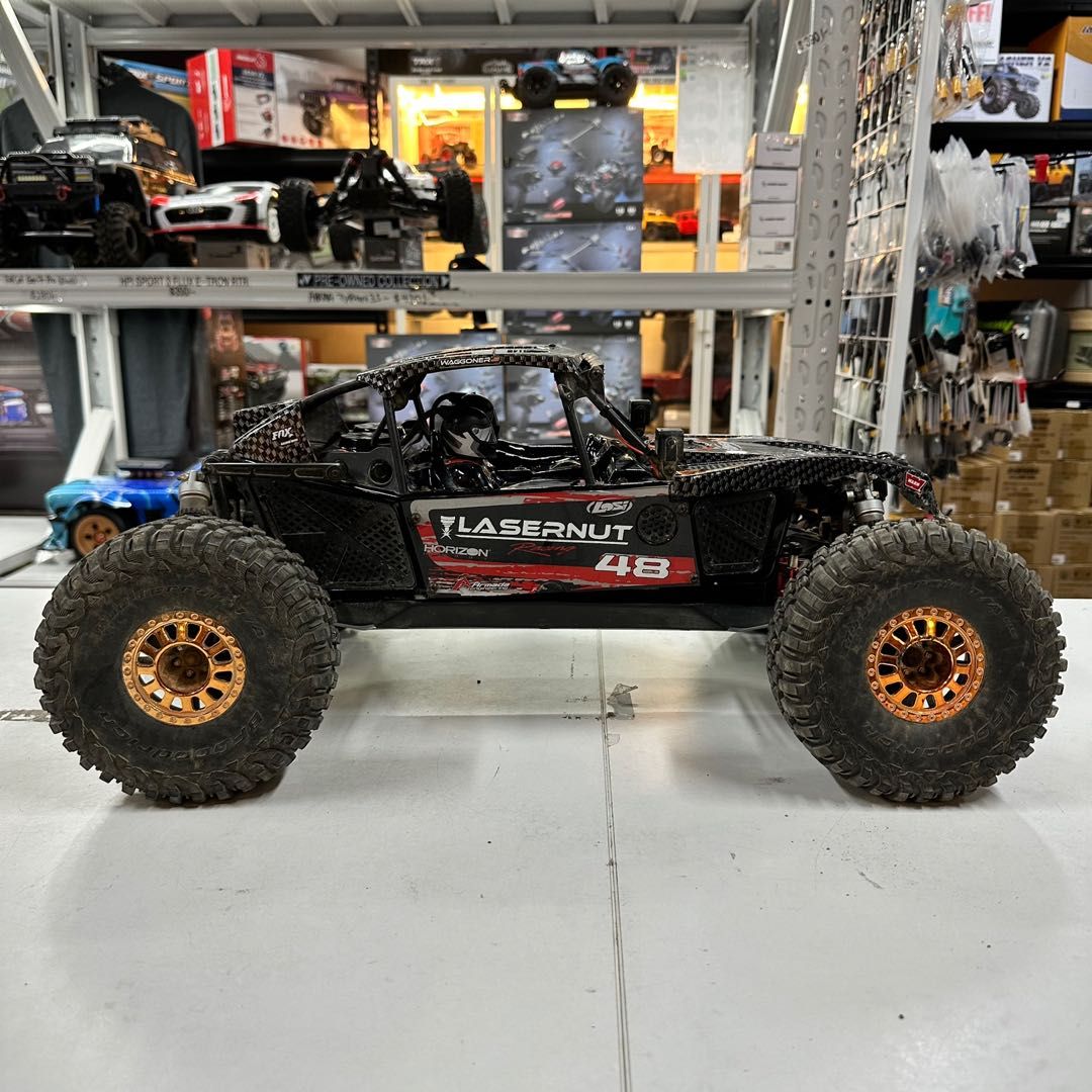 [PRE-OWNED] LOSI 1/10 LASERNUT U4 4WD 4S ROCK RACER BRUSHLESS W AVC ...