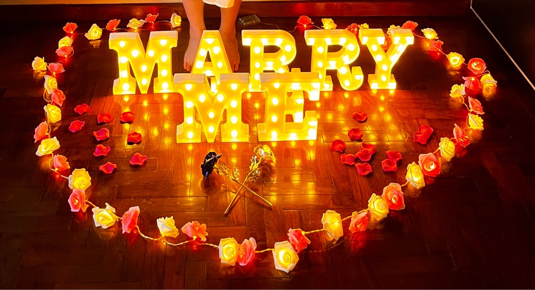 Proposal decorations, Hobbies & Toys, Stationery & Craft, Occasions ...