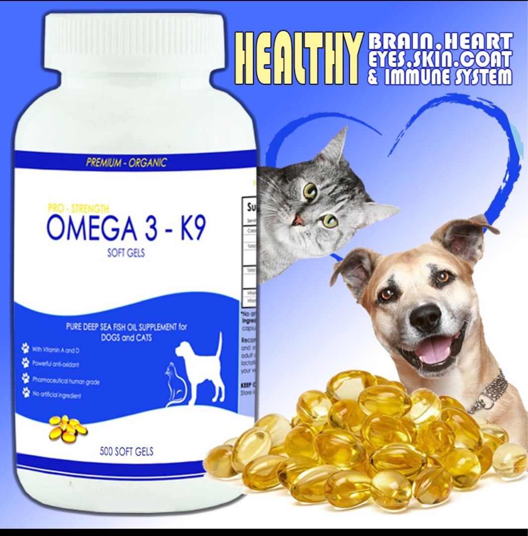 Pure Deep Sea Fish Oil Omega 3 (Supplement for Dogs and Cats) 30 Soft ...