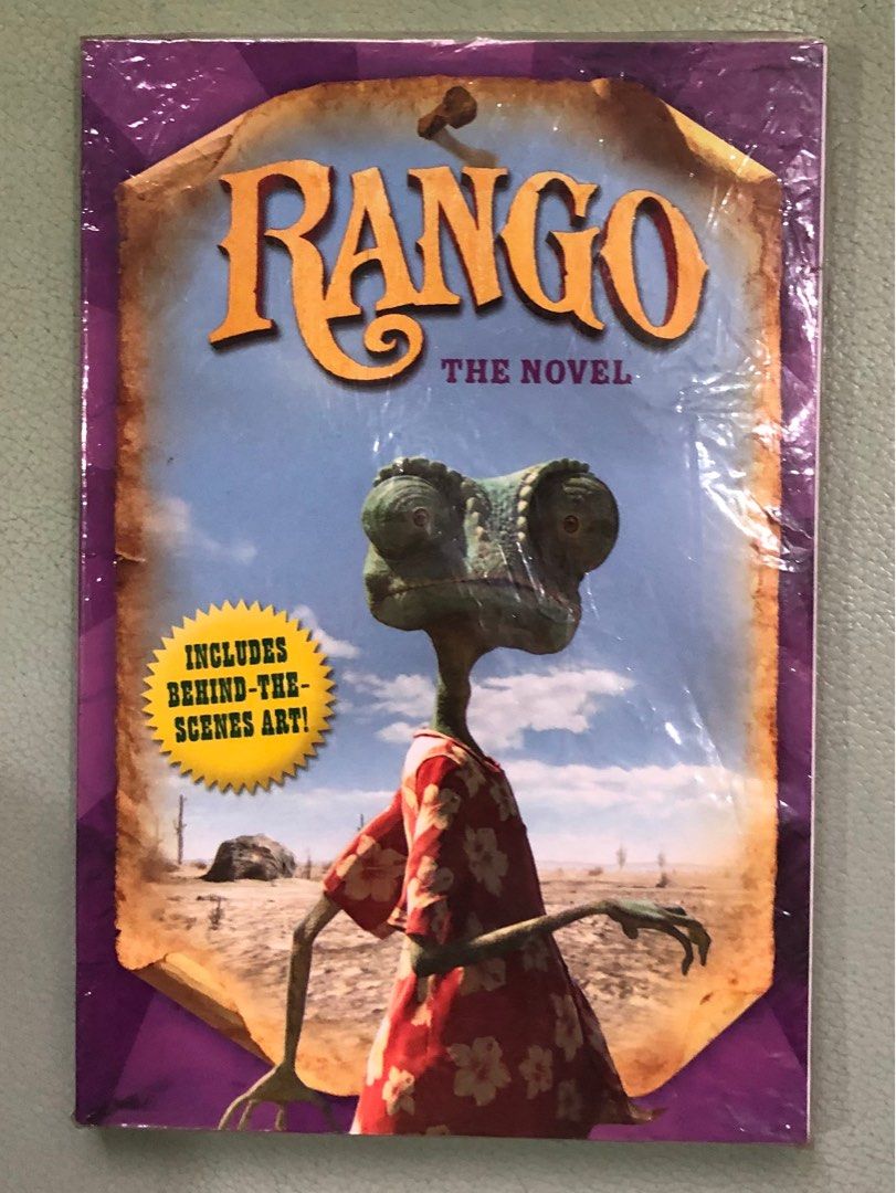 RANGO The Novel, adaptation of Animated Film, Johnny Depp, lead voice ...
