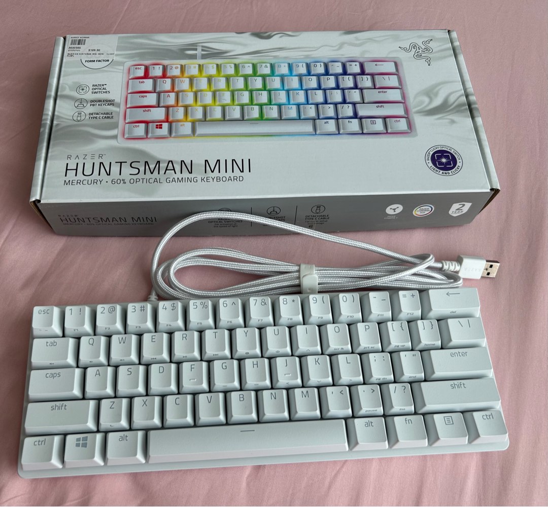 Razer Hunstman Mini (White), Computers & Tech, Parts & Accessories ...