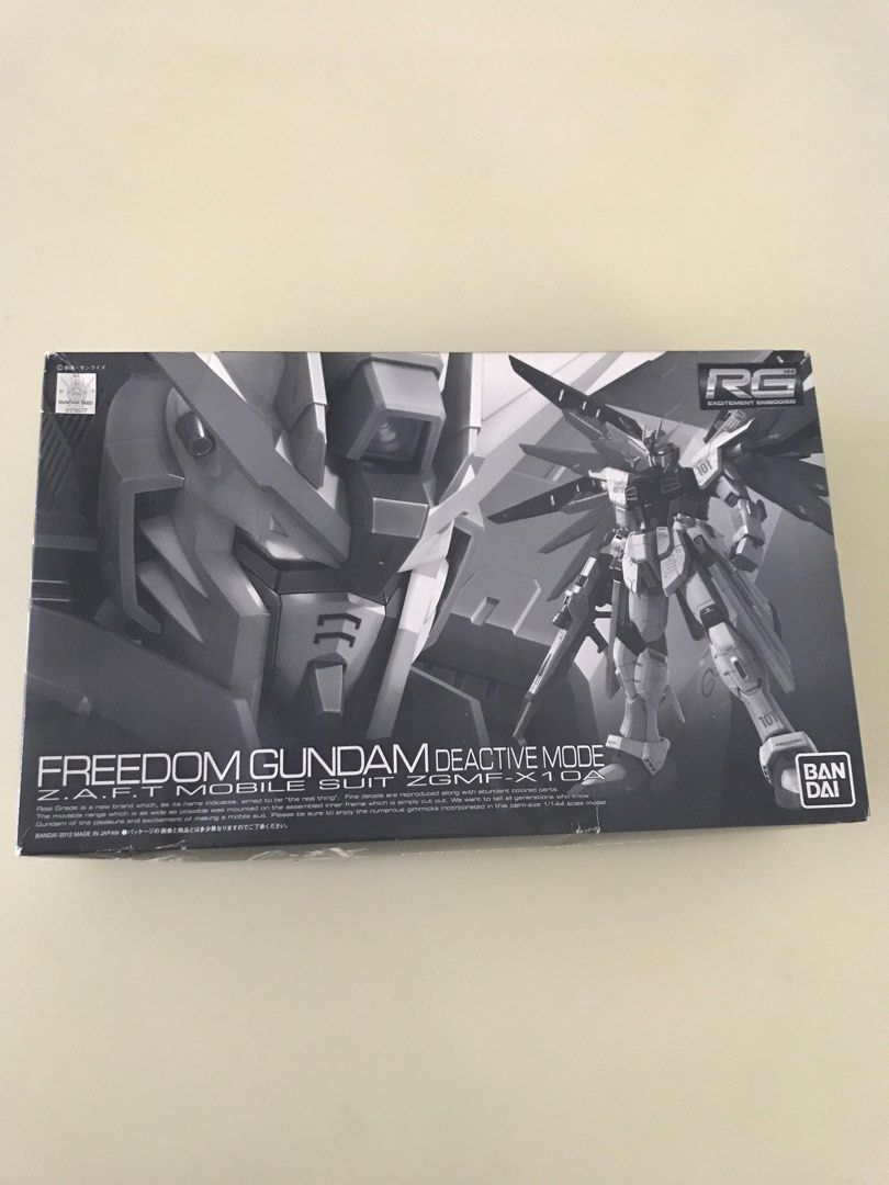 Rg freedom gundam deactive mode, Hobbies & Toys, Toys & Games on Carousell