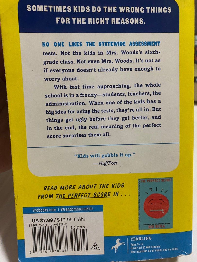 Rob buyea- the perfect score, Hobbies & Toys, Books & Magazines ...