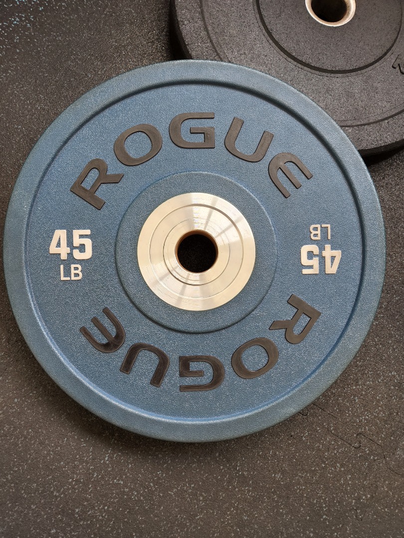 Rogue 45lbs/20kg weight plates, Sports Equipment, Exercise & Fitness ...