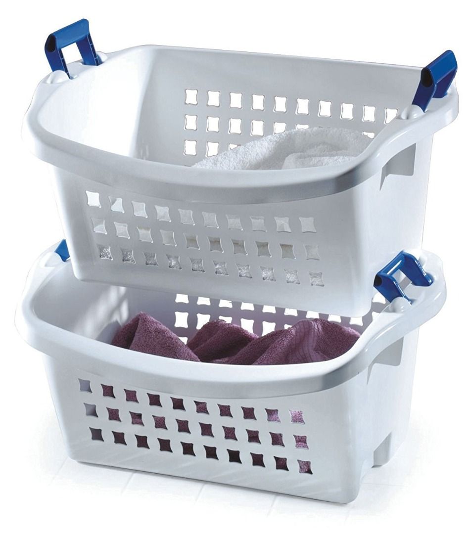 Rubbermaid Stack'n Sort Laundry Basket, Furniture & Home Living, Home ...
