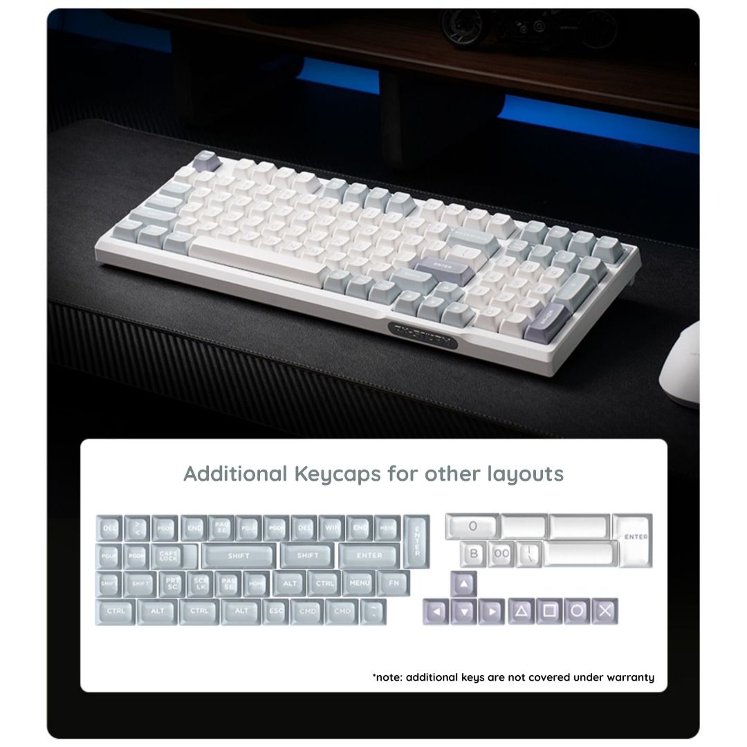 RX980 98% 1800 Layout Fully Hotswappable RGB Wireless Mechanical ...