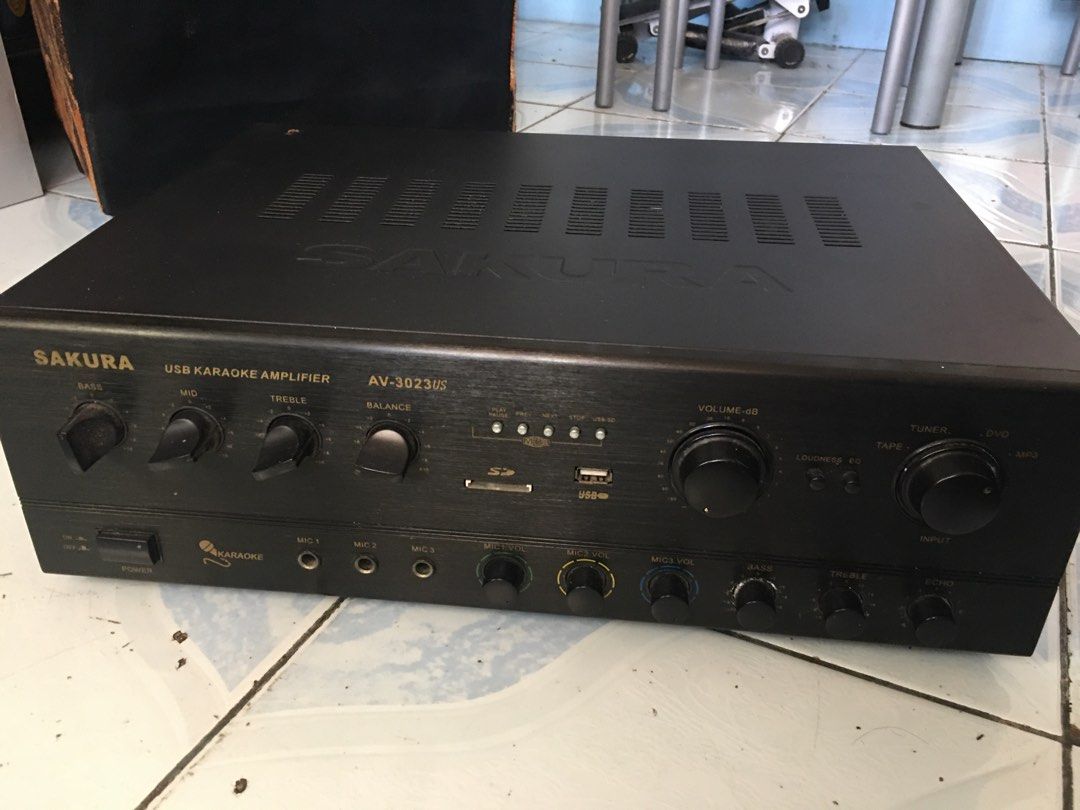 Sakura AV 3023 350watts USB Karaoke Amplifier on Carousell