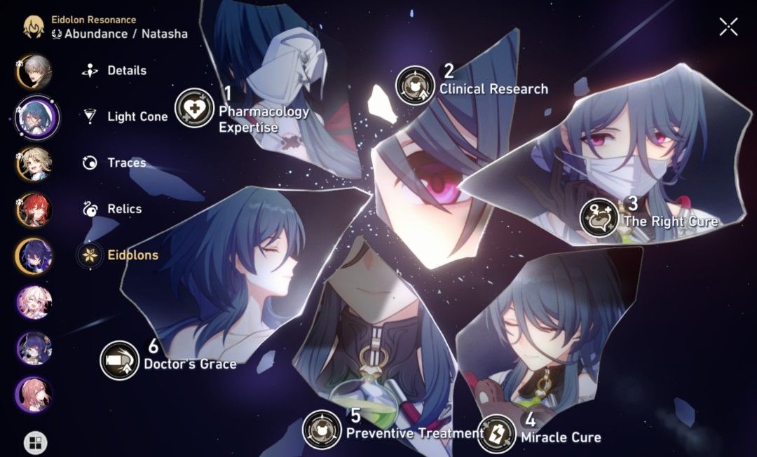 Honkai Star Rail Seele + E2 Himeko + Yanqing + E6 Natasha + W5 Pela ...