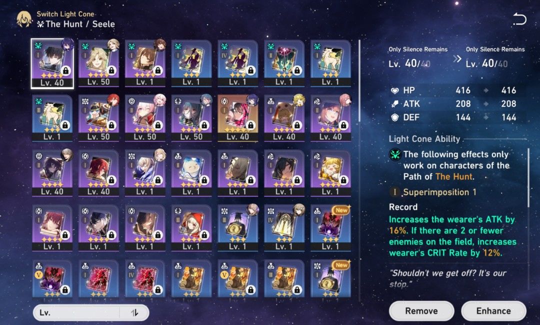 Honkai Star Rail Seele + E2 Himeko + Yanqing + E6 Natasha + W5 Pela ...