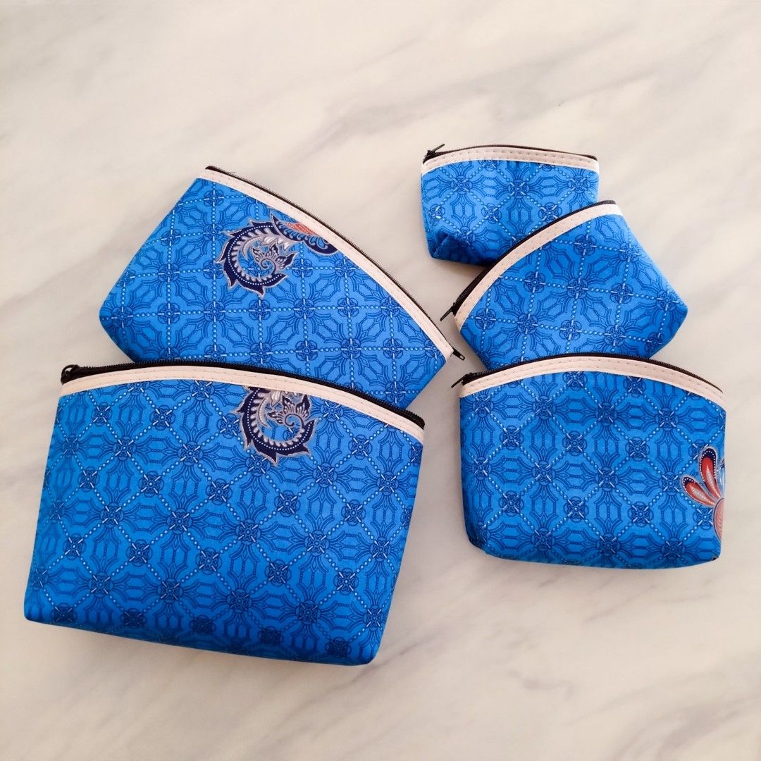 [Set] Batik Design Pouches, Women's Fashion, Bags & Wallets, Purses ...