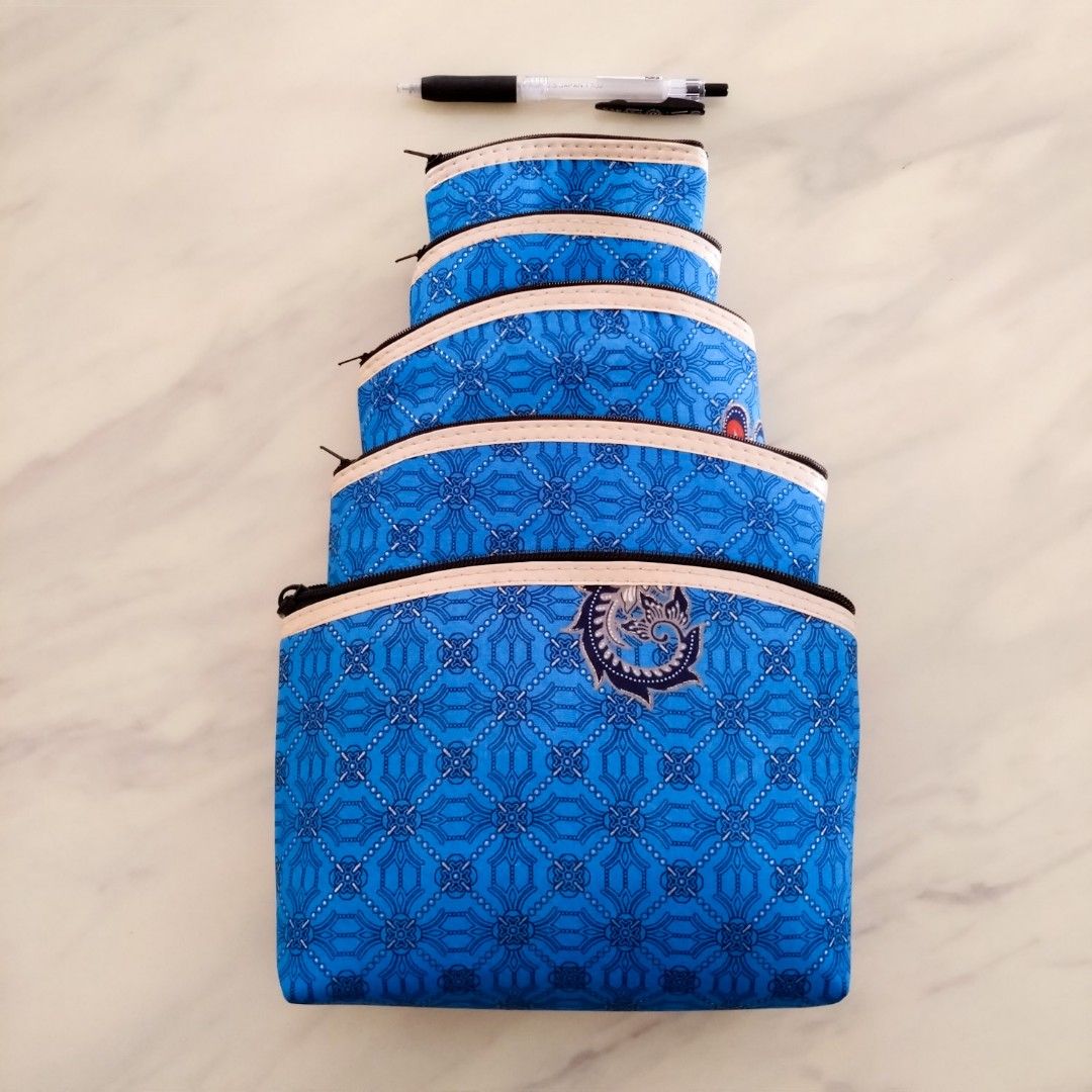 [Set] Batik Design Pouches, Women's Fashion, Bags & Wallets, Purses ...