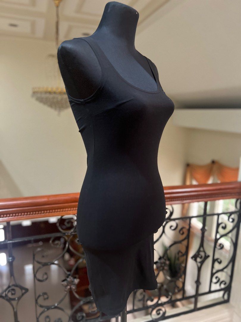 Sexy Sando type of black body fit dress, Women's Fashion, Dresses ...
